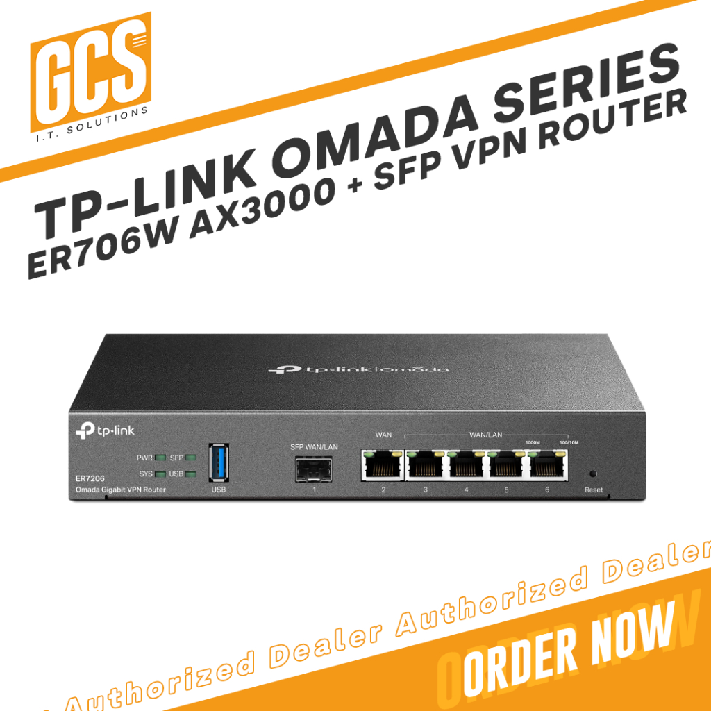 TP-Link Omada ER706W AX3000 Gigabit VPN Load Balancing Fail Over Multi ...