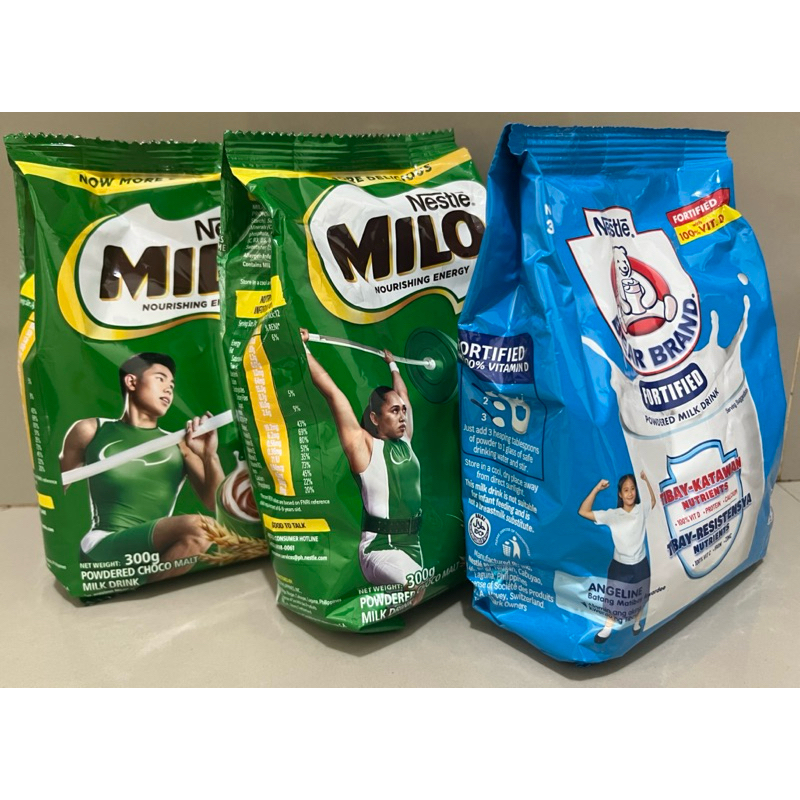 buy 2 Milo 300g and 1 bear brand milk 300g | Shopee Philippines