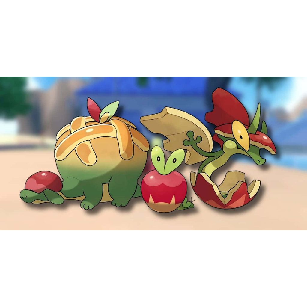 Applin ,Appletun ,Flapple & Dipplin Pokemon Cards TCG | Shopee Philippines