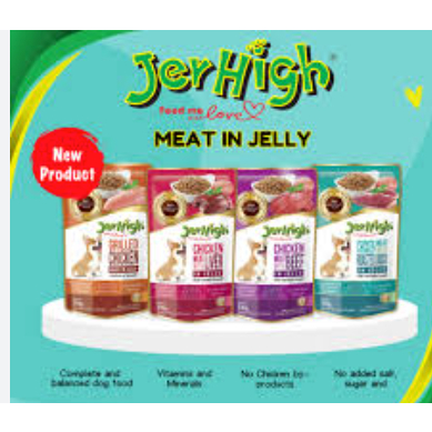 Jerhigh Pouch Dog Food / Wet Food in Jelly 130g | Shopee Philippines