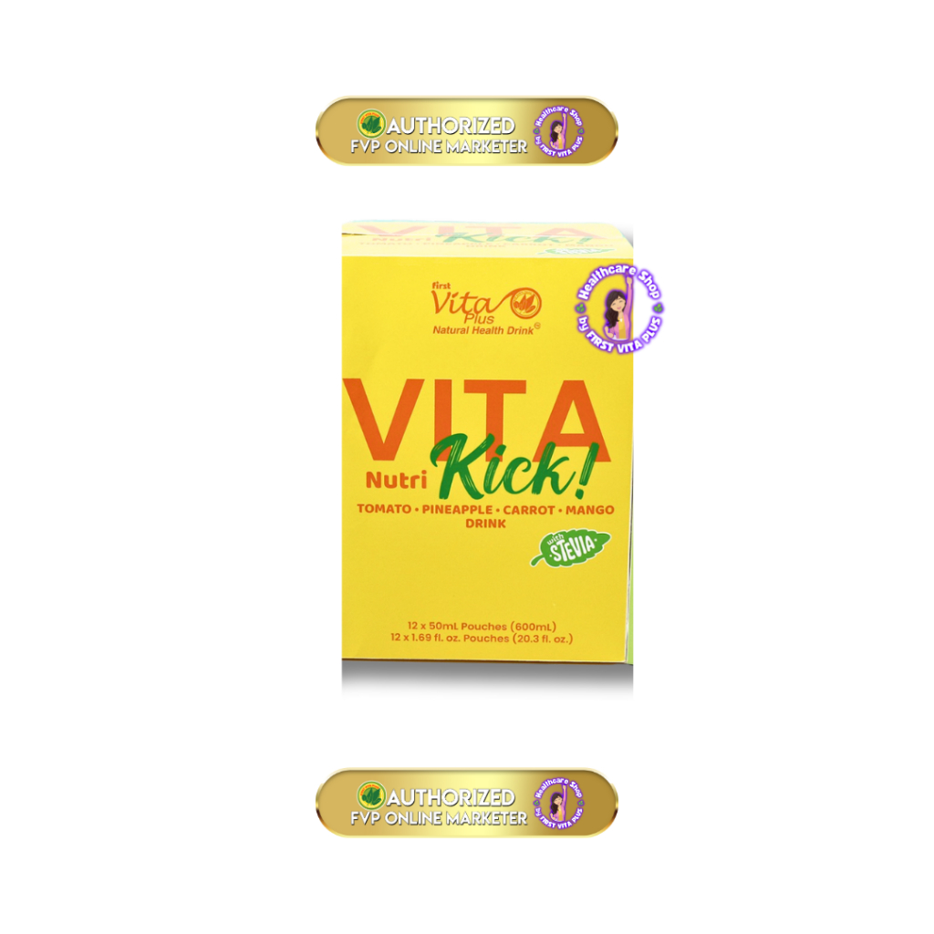 Vita Kick Nutri Tomato Pineapple Carrot Mango Stevia First Vita Plus Natural Health Drink ...