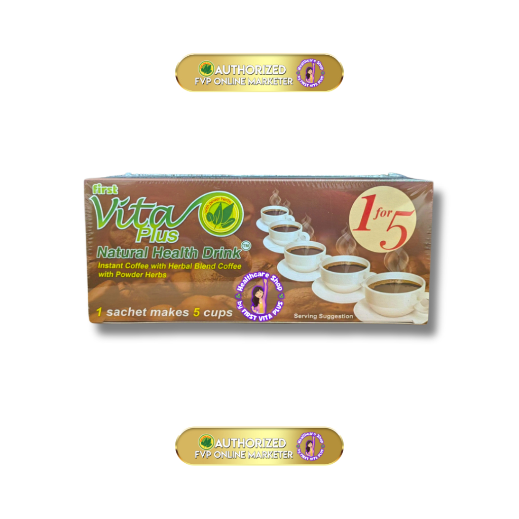 1 for 5 100% Pure Coffee First Vita Plus Natural Health Drink Health Pack | Shopee Philippines
