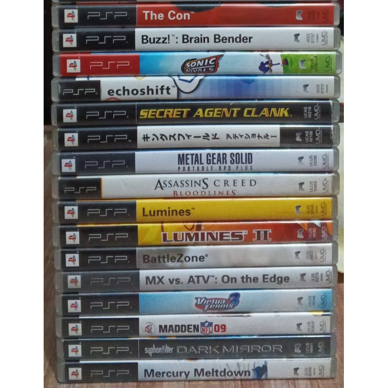 PSP PlayStation Portable UMD Games USED SET 1 (PABASA PO NG INFO SA BABA) | Shopee Philippines