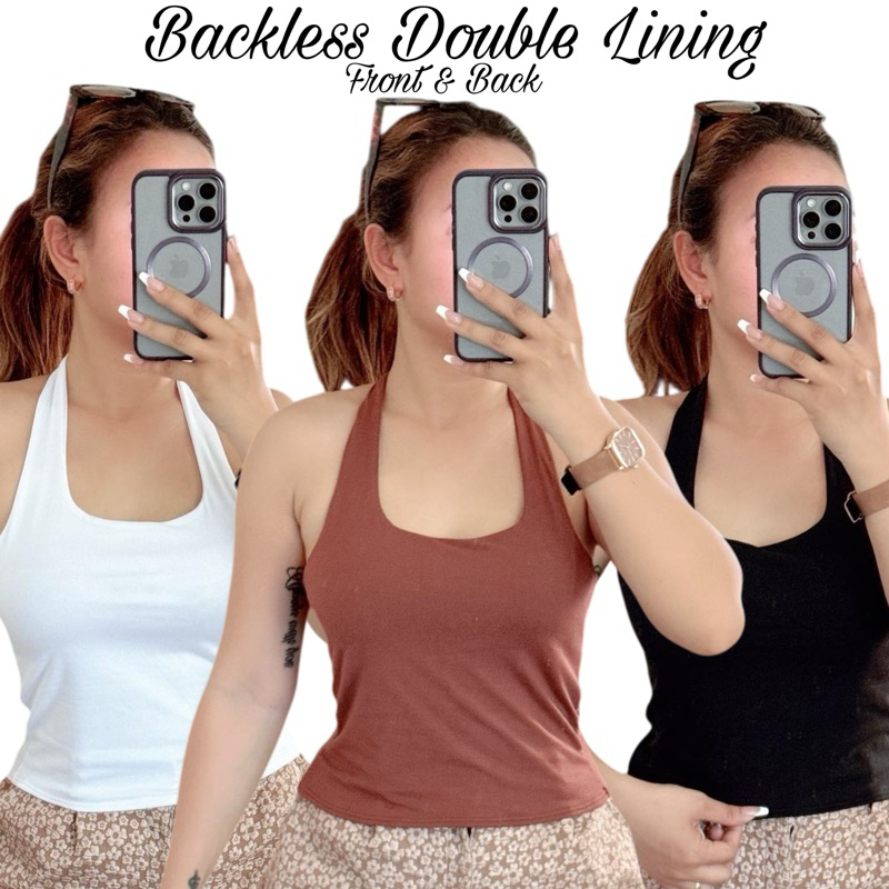 Backless Double Lining ( Front & Back ) | Shopee Philippines