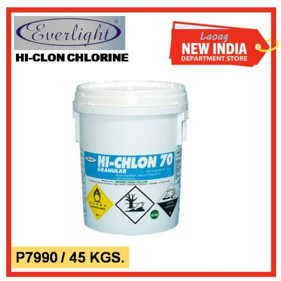 HI-CLON CHLORINE 45KGS | Shopee Philippines