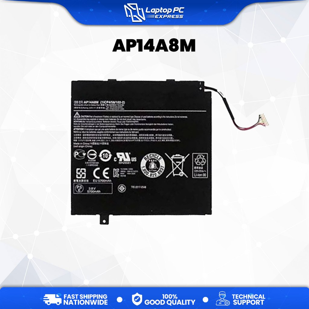 Acer Battery AP14A8M 3.8V / 5910mAh for Acer Aspire Switch 10 SW5-011 ...