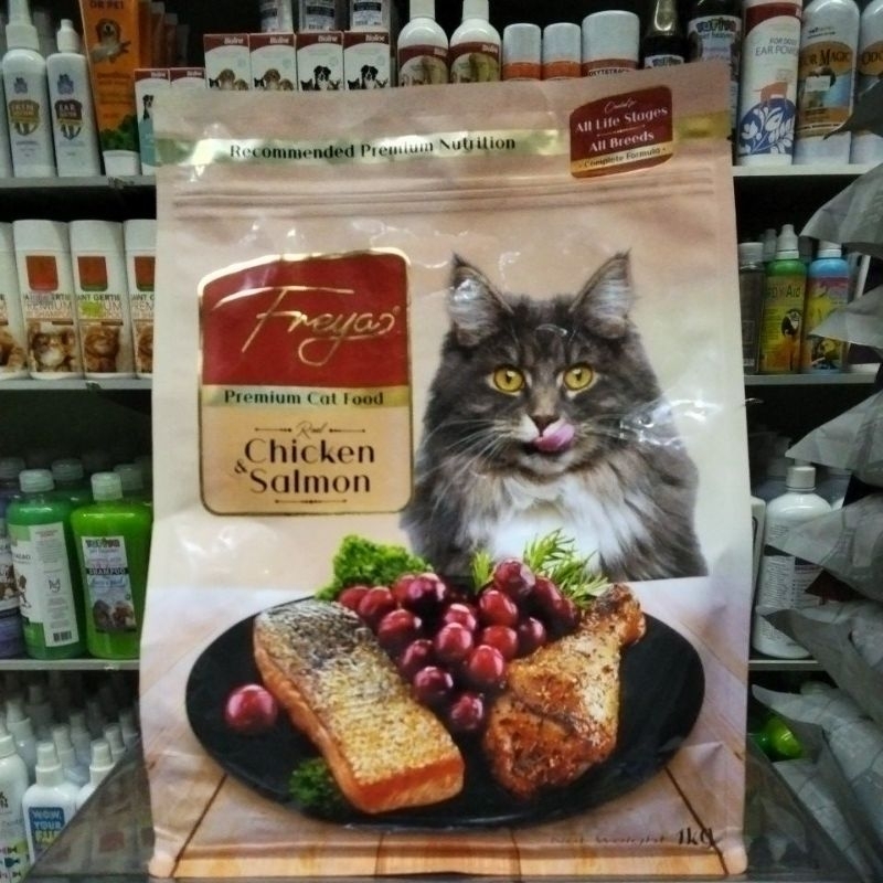 Freya Premium Cat Food Real Chicken& Salmon 1kg | Shopee Philippines