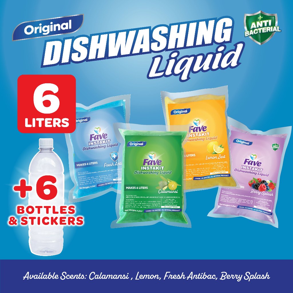 FAVE ORIGINAL DISHWASHING Liquid, 2L - 18L YIELD, Household products ...