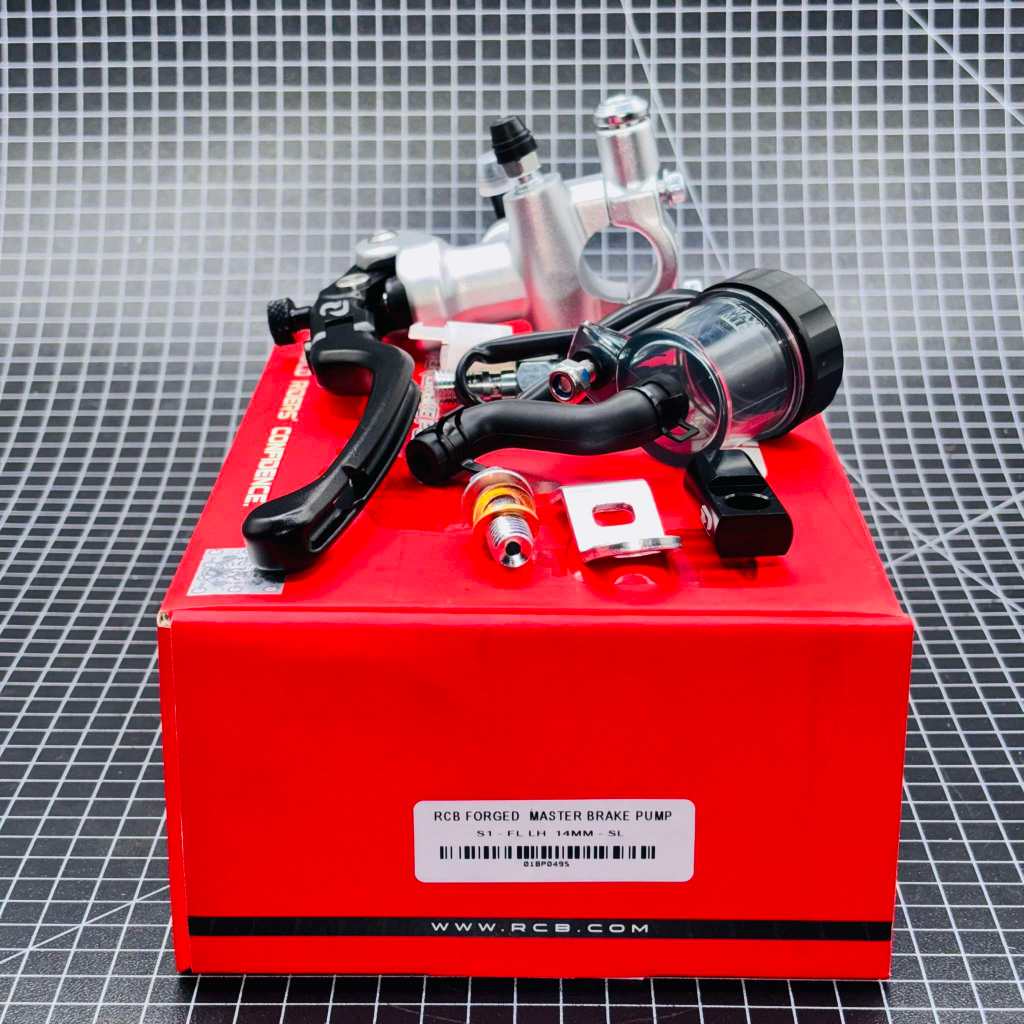 RCB FORGED MASTER BRAKE PUMP S1-FL 14MM LEFT HAND SILVER | Shopee ...