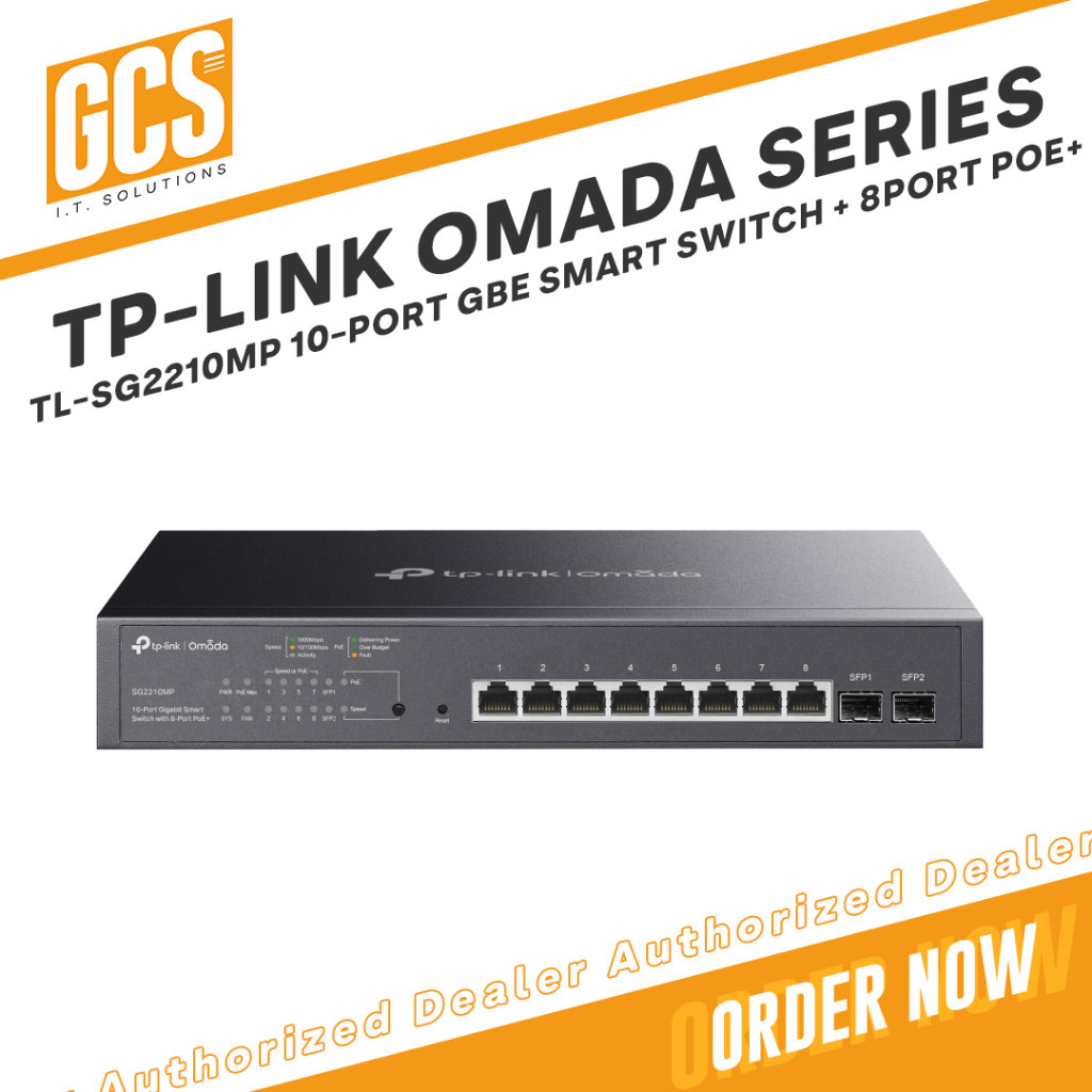 TP-Link Omada TL-SG2210MP JetStream 10-Port Gigabit Smart Switch with 8-Port PoE+ 150W | Shopee ...