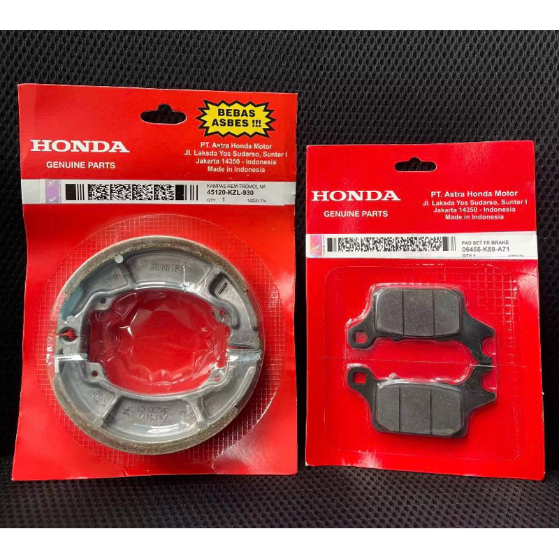 HONDA BRAKE PAD/BRAKE SHOE SET FOR CLICK 125/150 V 1, 2 | Shopee ...