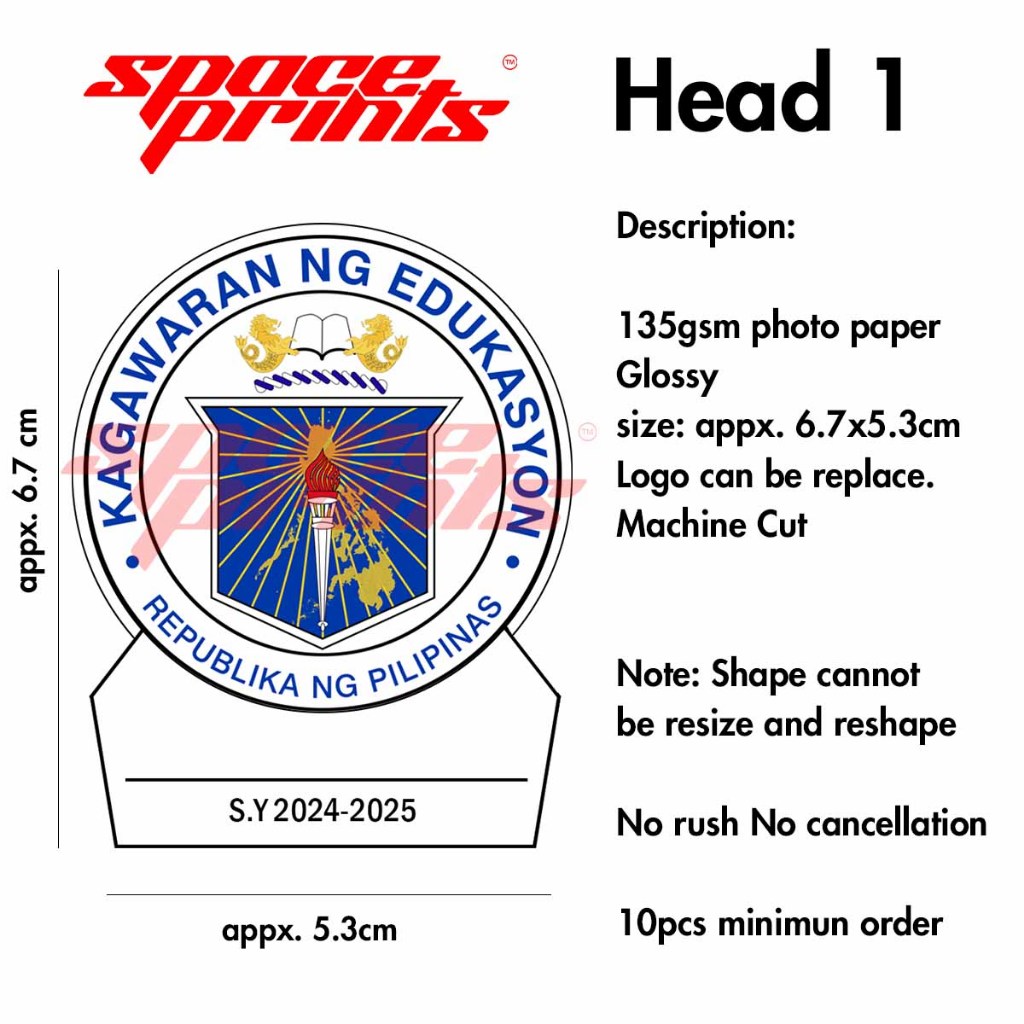 10pcs Ribbon Head/Header for Graduation/Awarding Ribbon | Shopee ...