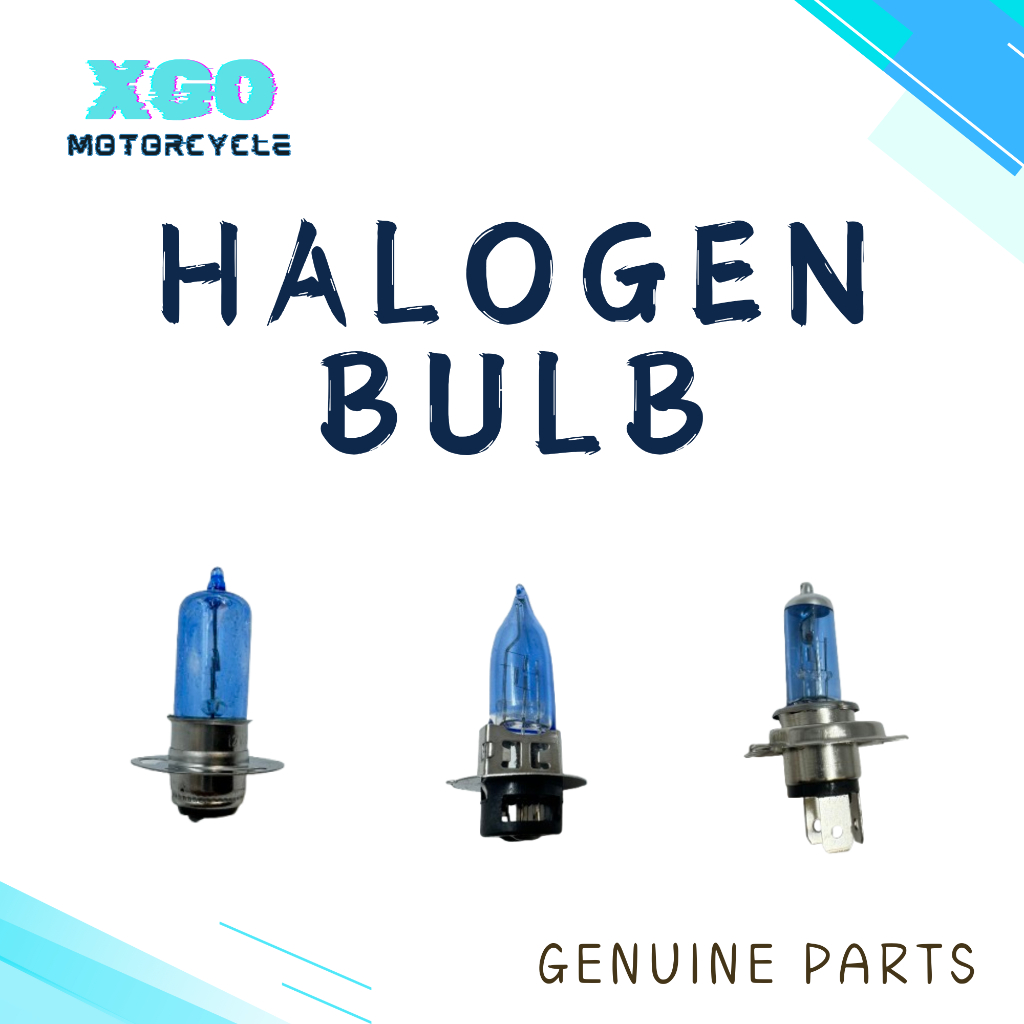 HALOGEN BULB T19 RP30 RP35 B35 H4 XRM MIO TMX125 SUPREMO BAJAJ BARAKO ...