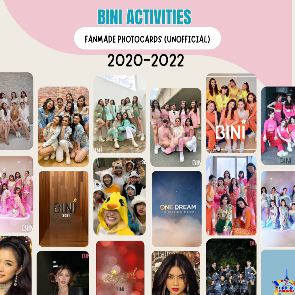 BINI FANMADE PHOTOCARD SETS - 9 PCS UNOFFICIAL COLLECTION INSPIRED BY ...