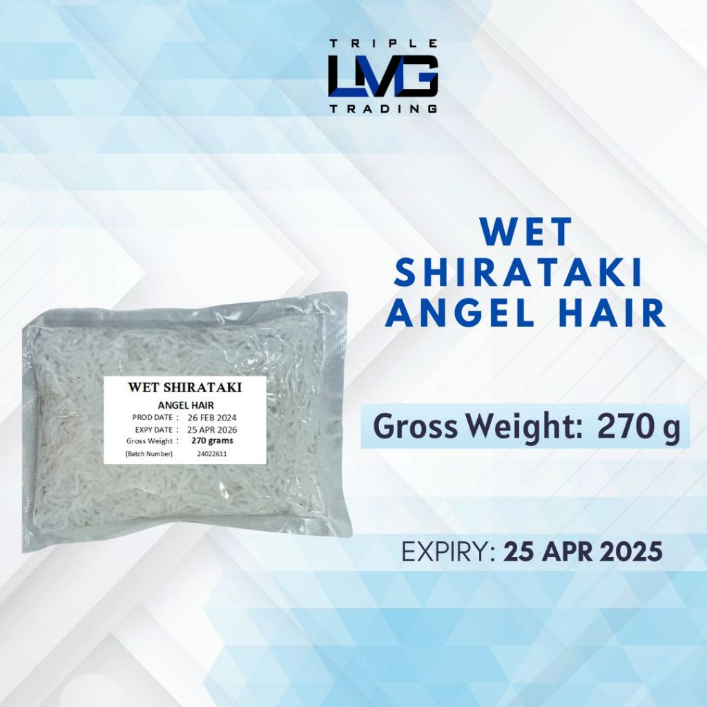 WET SHIRATAKI ANGEL HAIR | SPAGHETTI | FETTUCCINE GROSS. 270 GRAMS ...