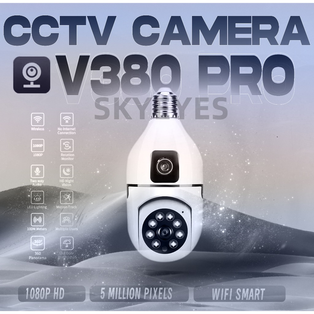 V360 Pro CCTV Camera 5 Million Pixels 1080P Wireless Waterproof ...