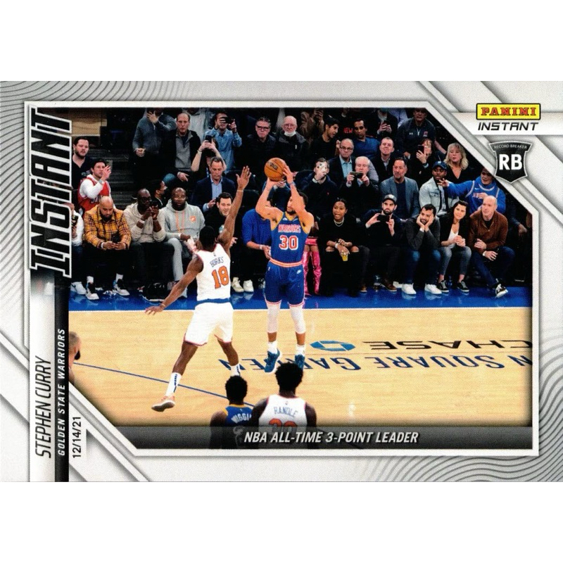 Stephen Curry All- Time 3- Point Leader 2021 -22 Panini Instant ...