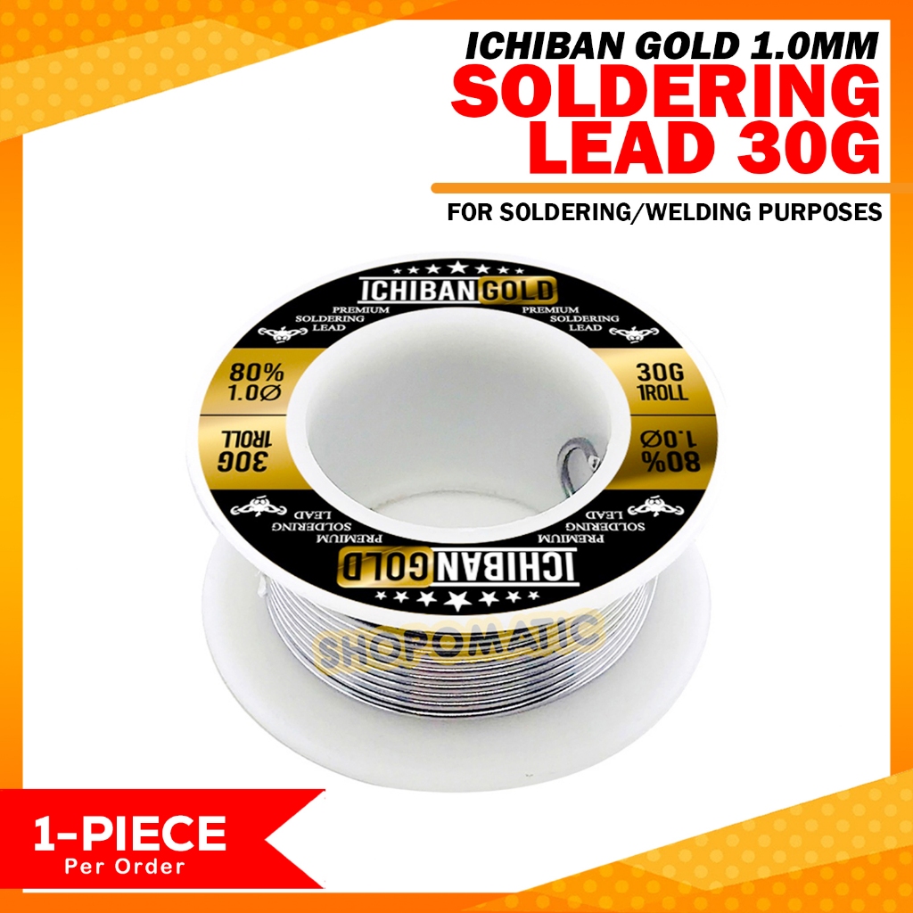 Original 30G ICHIBAN GOLD Premium Soldering Lead 1.0MM Heavy Duty | Shopee Philippines