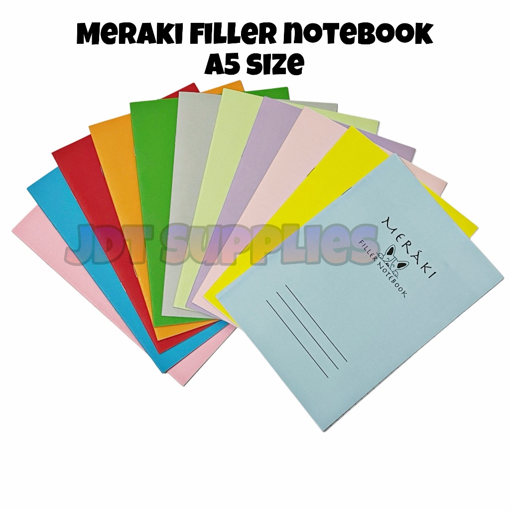 Meraki Filler Notebook A5 [6 x 8.5 inch] [5 pcs/pack] | Shopee Philippines