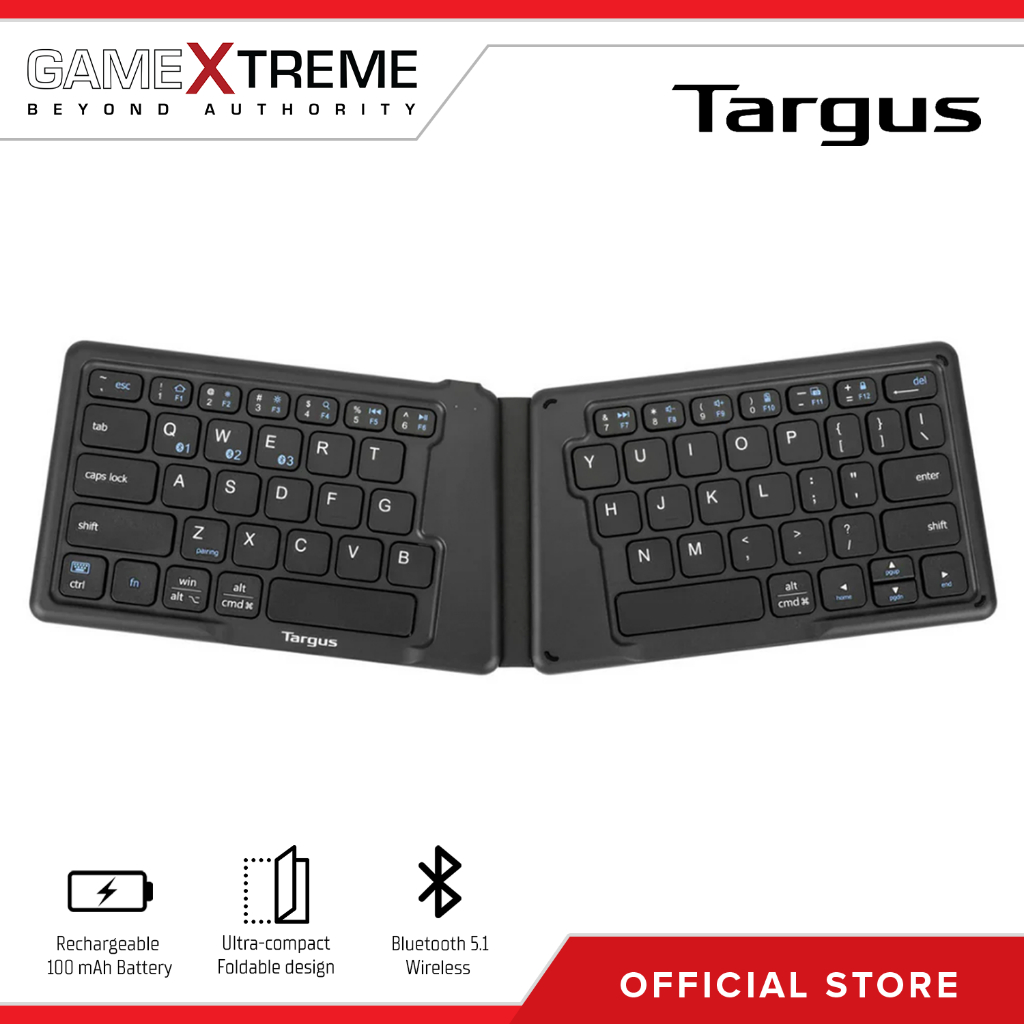 Targus AKF003 Ergonomic Foldable Bluetooth Keyboard | Shopee Philippines