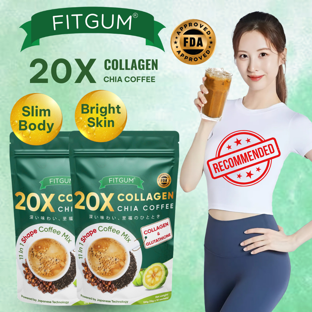 FITGUM Collagen Chia Coffee Drink With Collagen Seeds Coffee Slimming ...