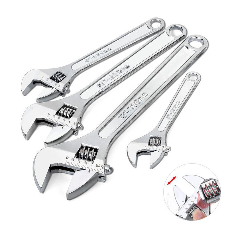 Adjustable wrench Chrome plated adjustable wrench Multi-function wrench ...
