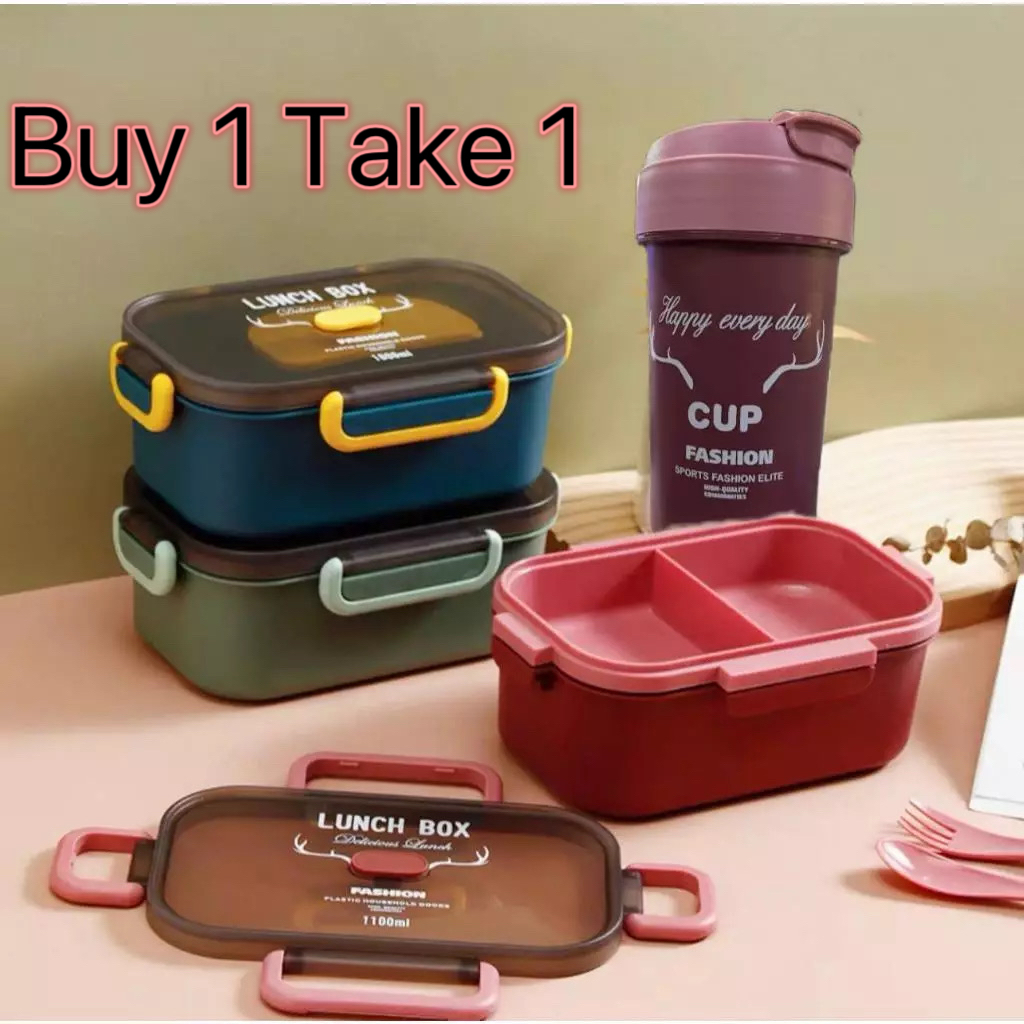 100% Original Meet【BUY 1 TAKE 1】 Buy Sealed 2 Layers Lunch Box Take One ...