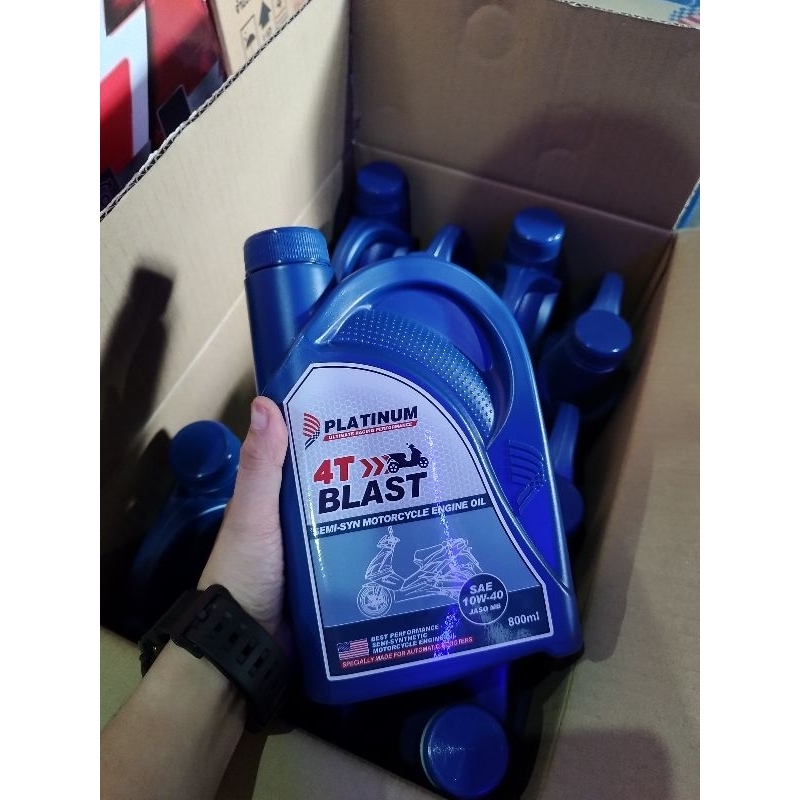 PLATINUM 4T BLAST FOR SCOOTER SAE 10W-40 JASO MB 800ML | Shopee Philippines