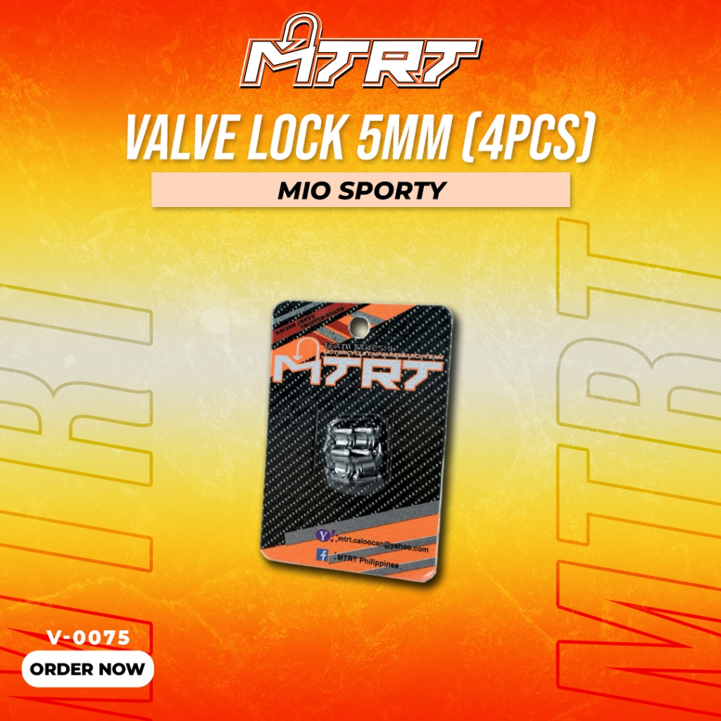 VALVE LOCK MIO 5mm MTRT ( 4pcs ) | Shopee Philippines