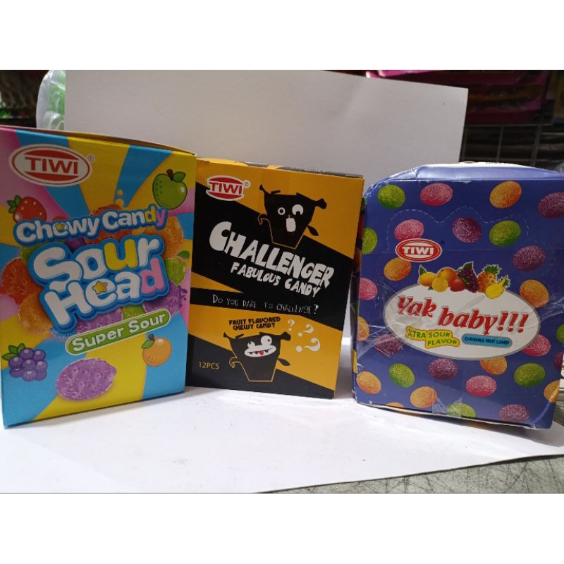 Sour chewy Candy TIWI brand 12 PCS/BOX | chewy candy Lootbag Filler ...