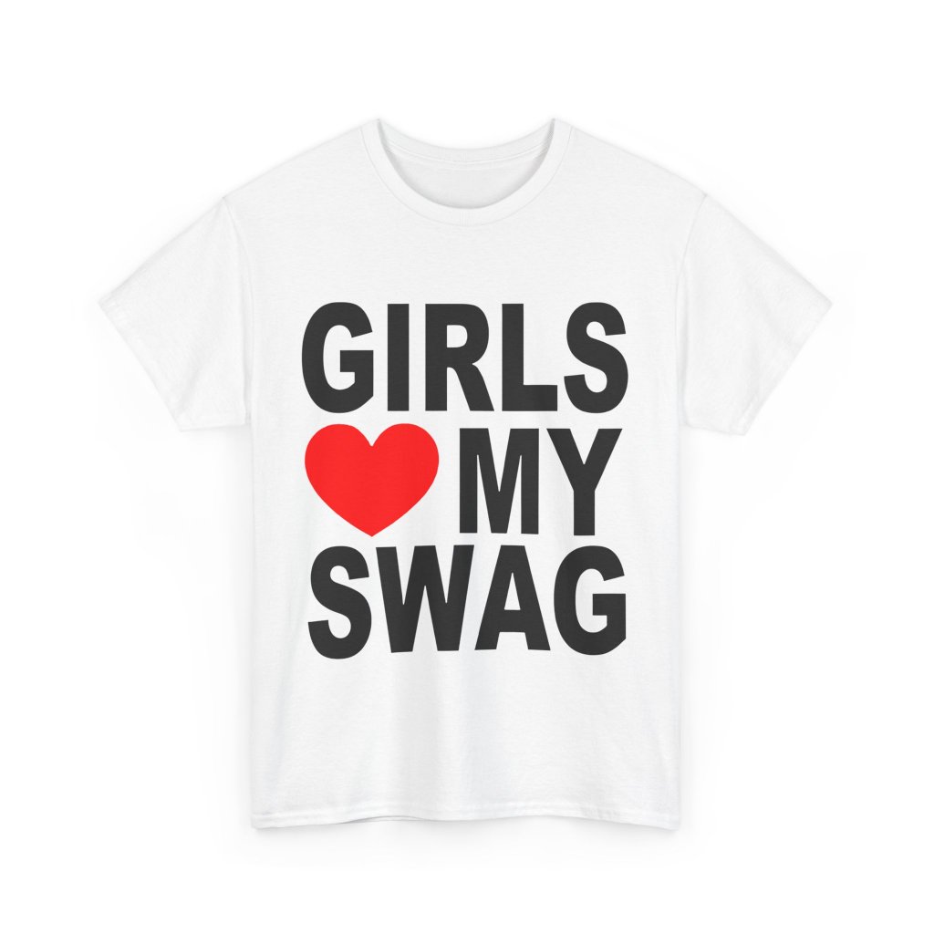CROPPED TEE GIRLS LOVE MY SWAG BY HASSURU Comfort Cotton Fit Oversize ...