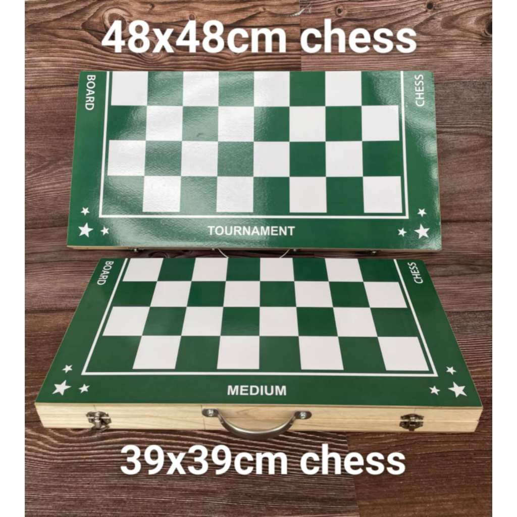 JLT wooden green color chess board game with handle | Shopee Philippines