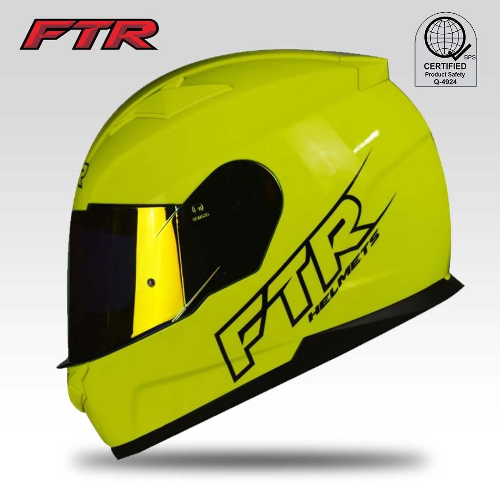 FTR Helmets XR500 Pro - Solid Glossy Colors Full Face Single Visor ...