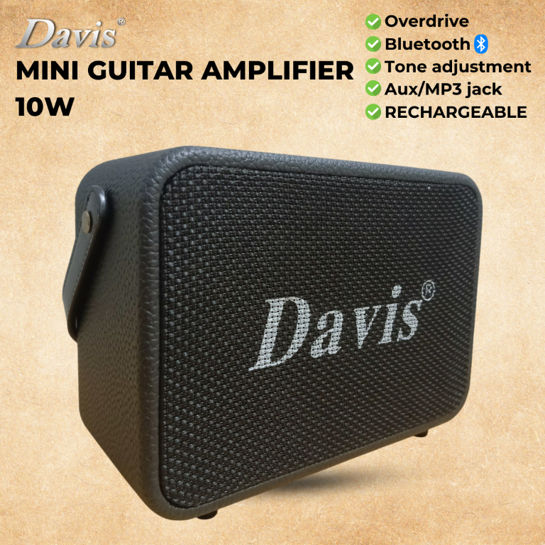 Davis Mini Guitar Amplifier 10W with Bluetooth Recheargeable with ...