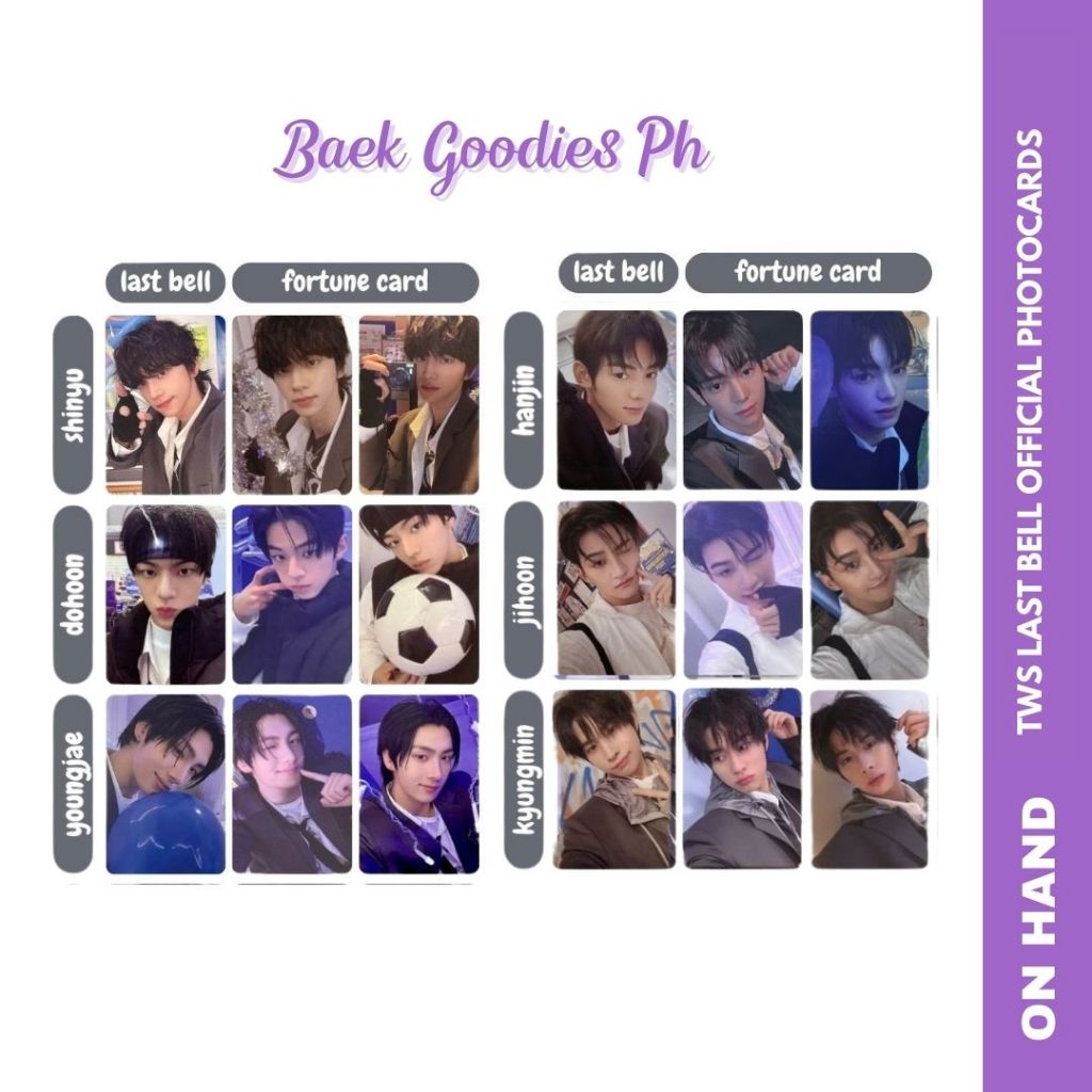 TWS Last Bell Official Photocards | Shopee Philippines