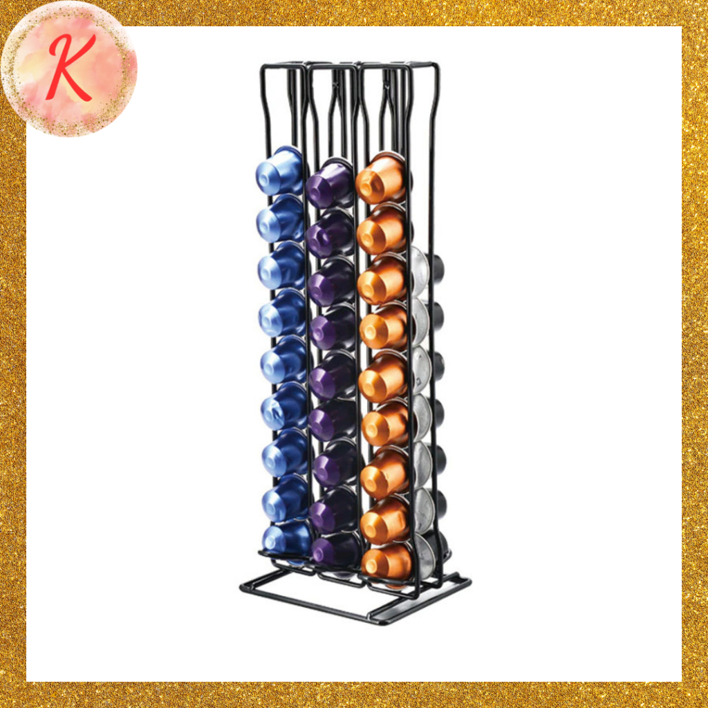 60 Nespresso Coffee Pods Holder Rotating Dolce Gusto Nespresso Capsule ...