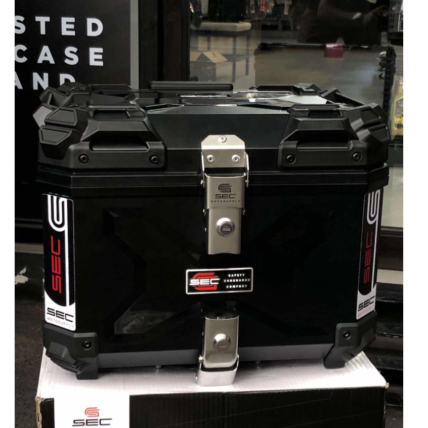 SEC 45 LITERS HARD PLASTIC TOP BOX WITH BACKREST | Shopee Philippines