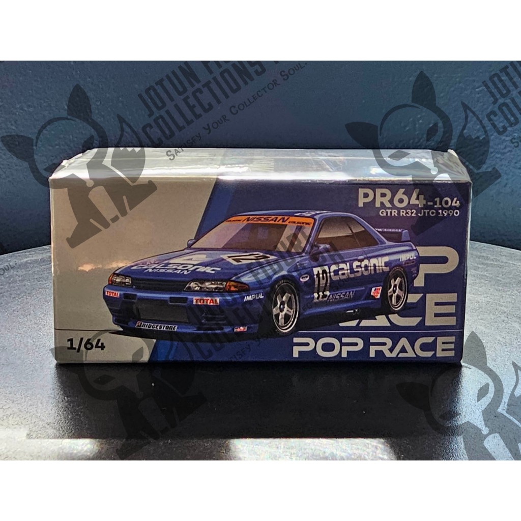 POPRACE 1/64 NISSAN SKYLINE GTR R32 JTC 1990 CALSONIC #12 - Jotun ...