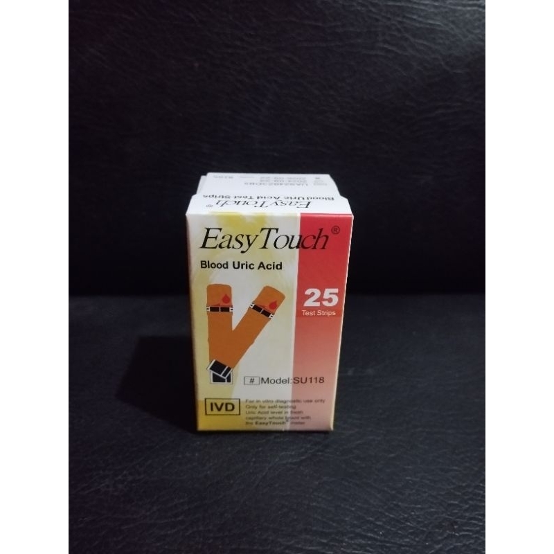 Easy touch blood uric acid, 25 test strip | Shopee Philippines