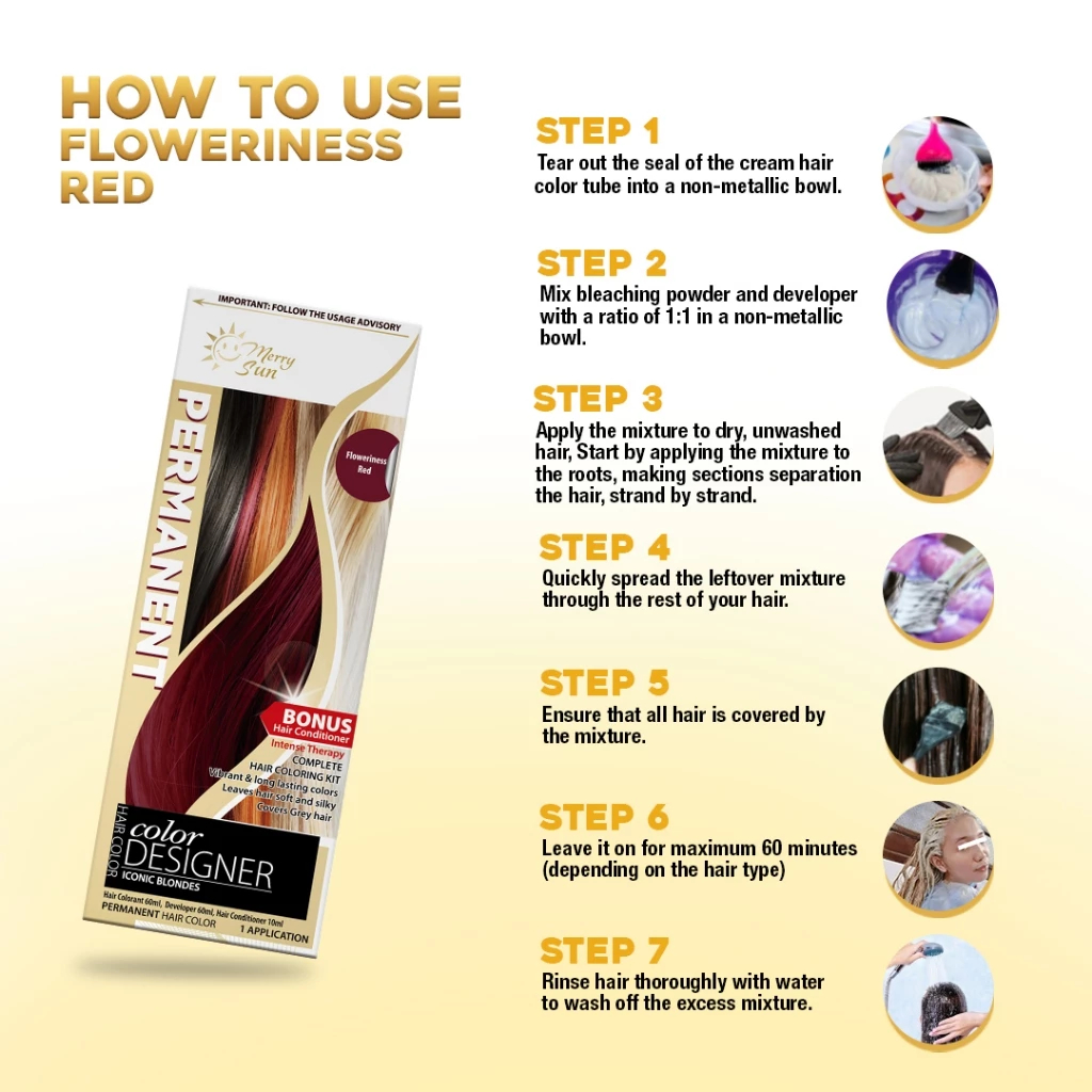 MERRYSUN PERMANENT HAIR COLORS BIG MALE AND FEMALE HAIR DYE, NATURAL ...