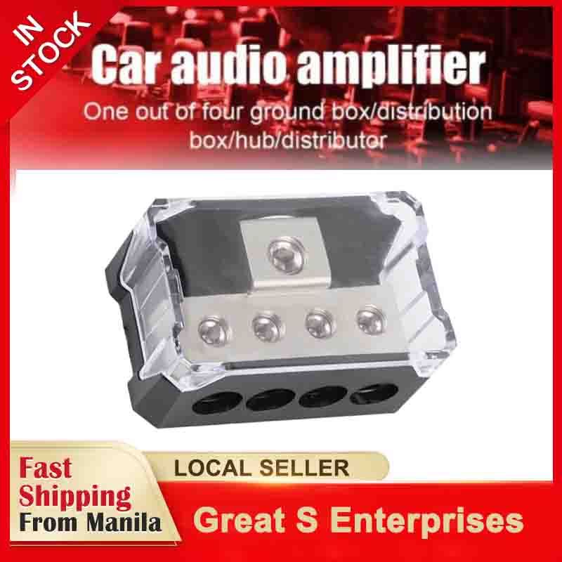 1 Way in 4 Ways Out Power Distribution Block Car Audio Stereo Amp ...
