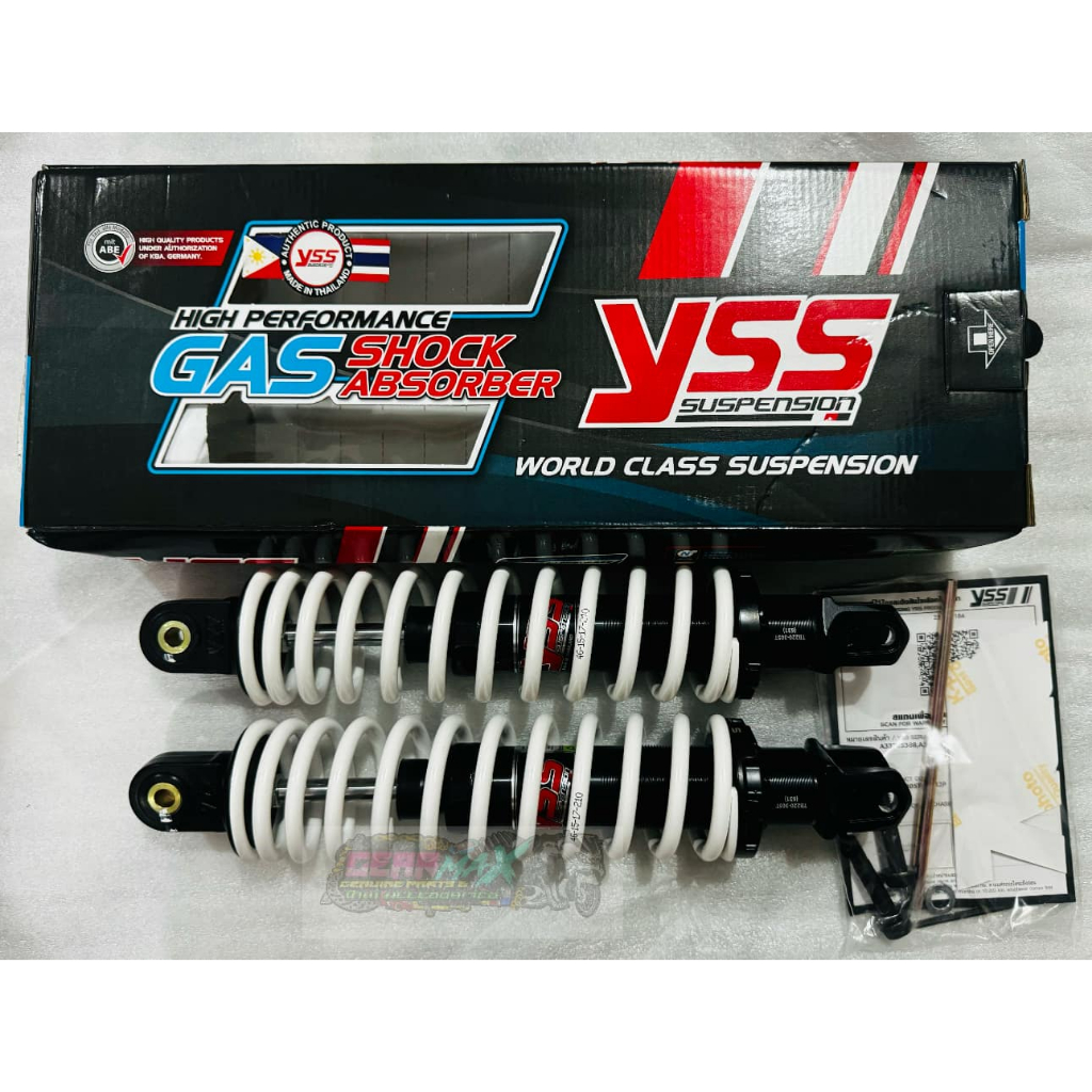 YSS DTG REAR SHOCK 305MM WHITE - NMAX, AEROX, PCX | Shopee Philippines