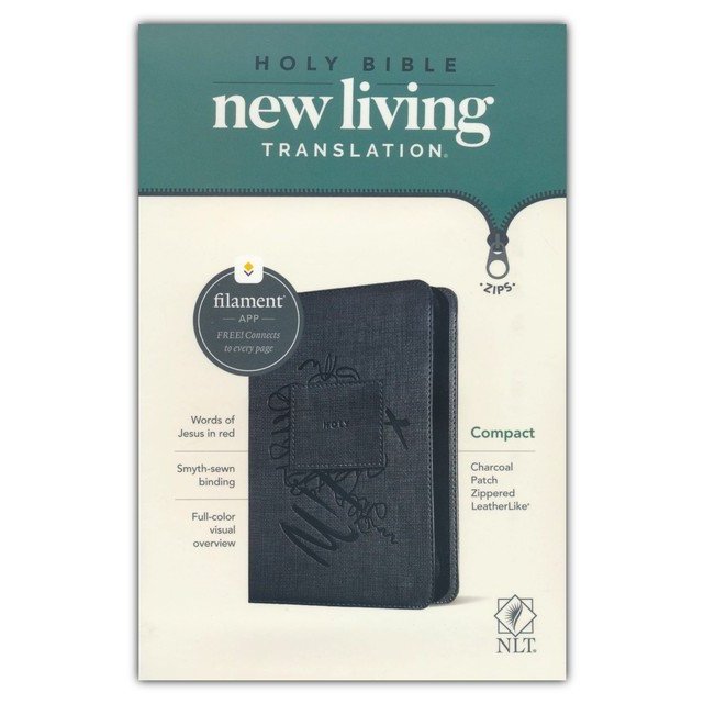 NLT Compact Bible, Filament Enabled Edition--soft leather-look ...