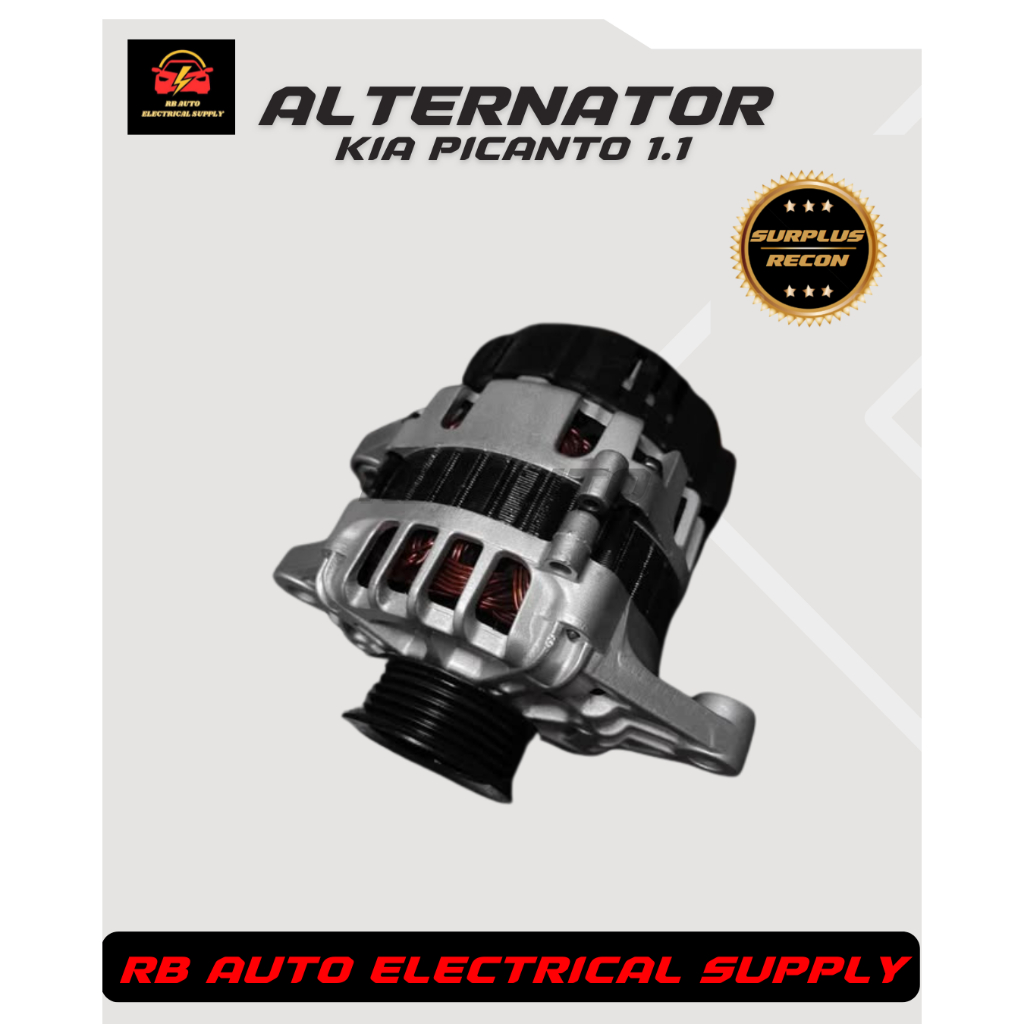 ALTERNATOR KIA PICANTO 1.1(2011-2015)2PIN 5PK 12V 37300-3100/03200 ...