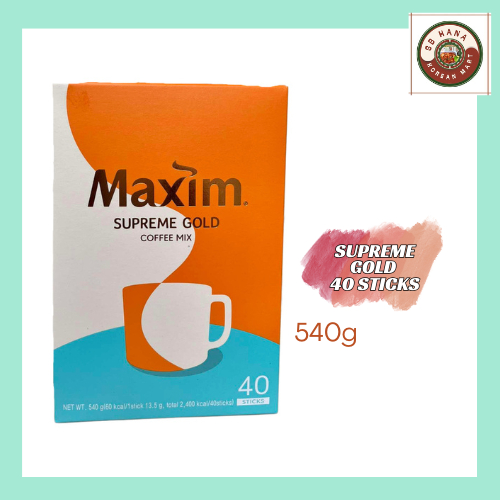 Maxim Supreme Gold Korean Coffee Mix( 14g x 40 sticks) | Shopee Philippines