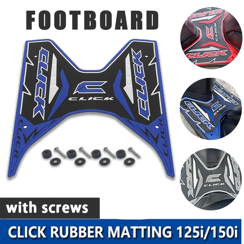 Honda Click Rubber Footboard Matting With Bolts Made in Thailand Click ...