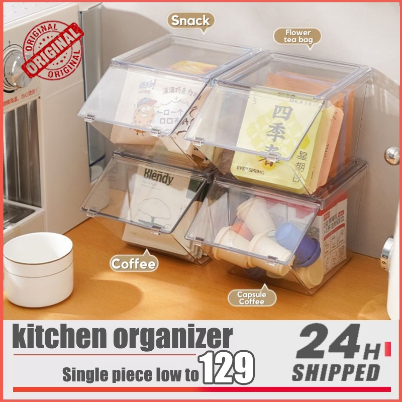 Home Hair Accessory Candy Storage Box Stackable Organizer Container for ...