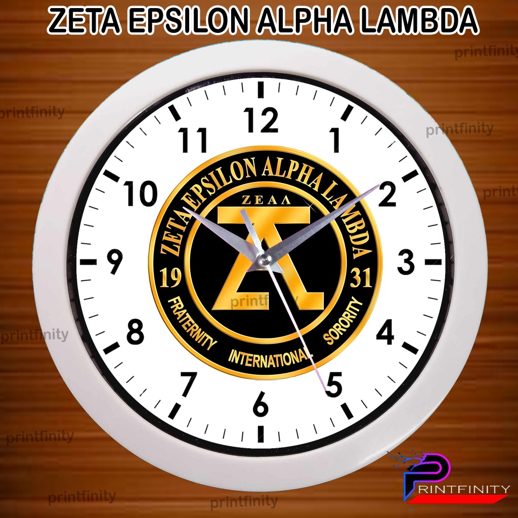ZETA EPSILON ALPHA LAMBDA FRATERNITY WALLCLOCK | Shopee Philippines