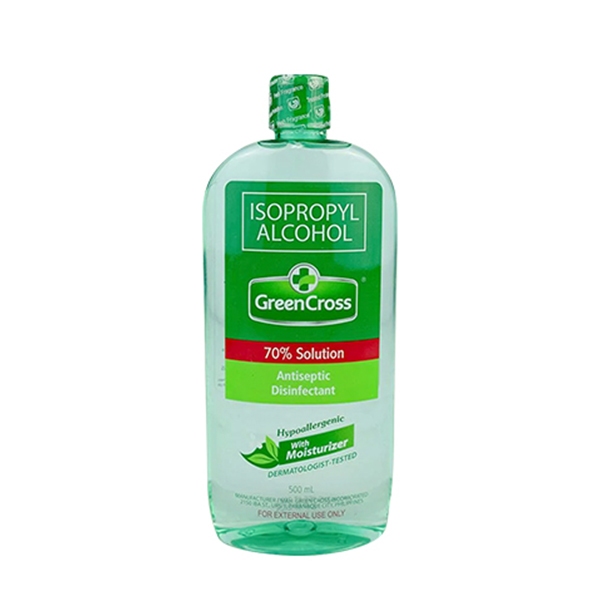 Green Cross 70% Isopropyl Alcohol with Moisturizer 500ml | Shopee Philippines
