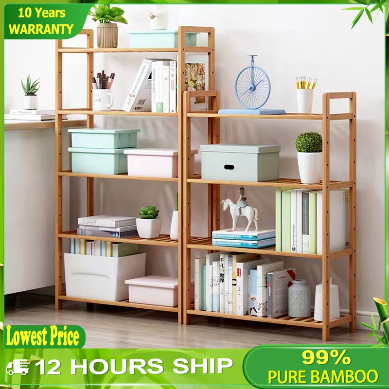 TAHANAN Bamboo Storage Rack High-End 4/5Layers Organizer Saving Space ...